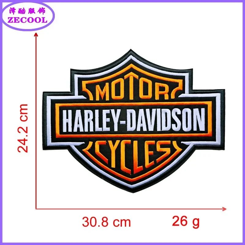 Нашивка Harley Davidson с орлом 6-orange
