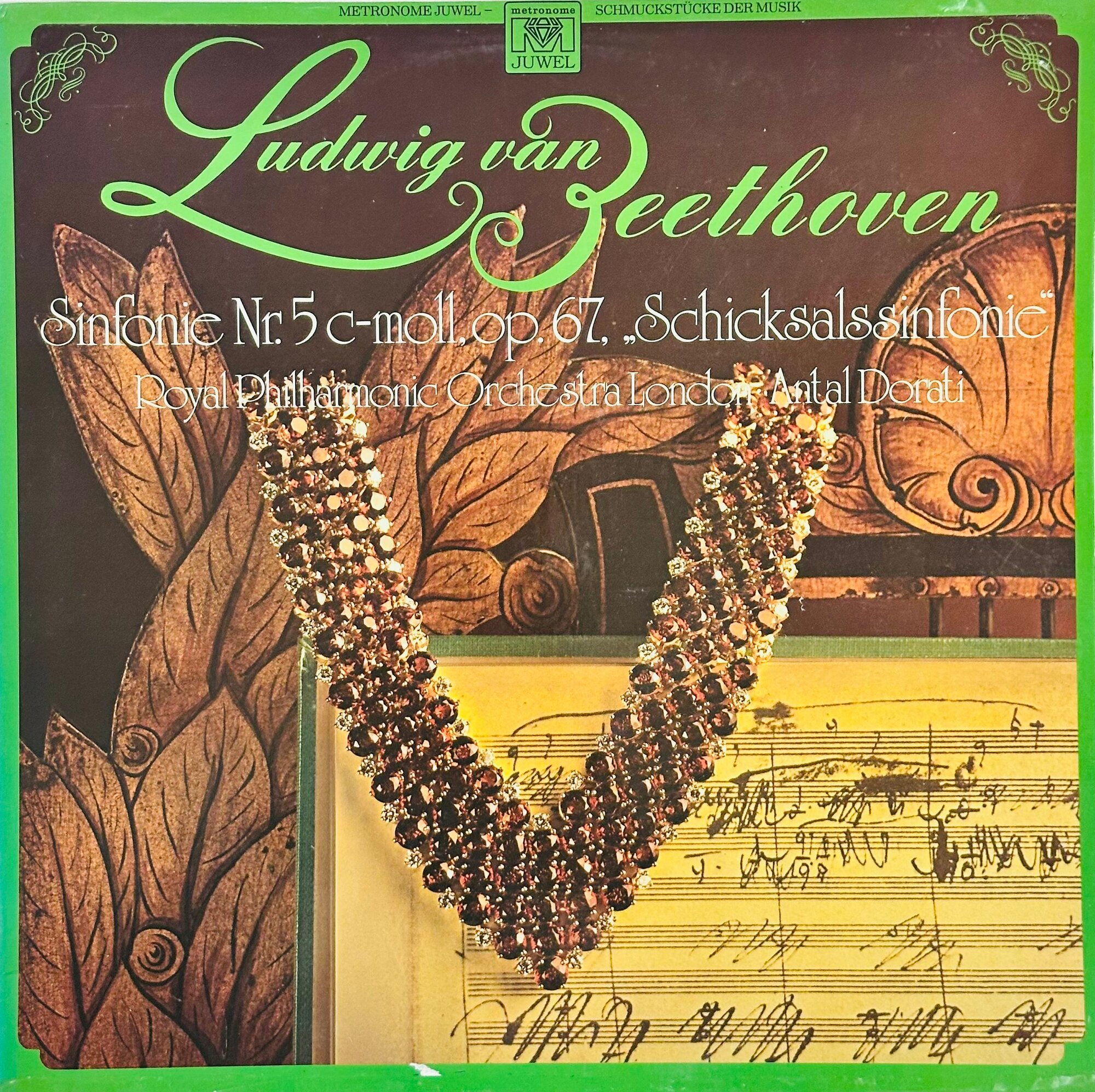 Royal Philharmonic Orchestra London, Antal Dorati, Ludwig van Beethoven Sinfonie Nr. 5 C-Moll, Op. 67, "Schicksalssinfonie", винтаж LP12" 1975 Germany
