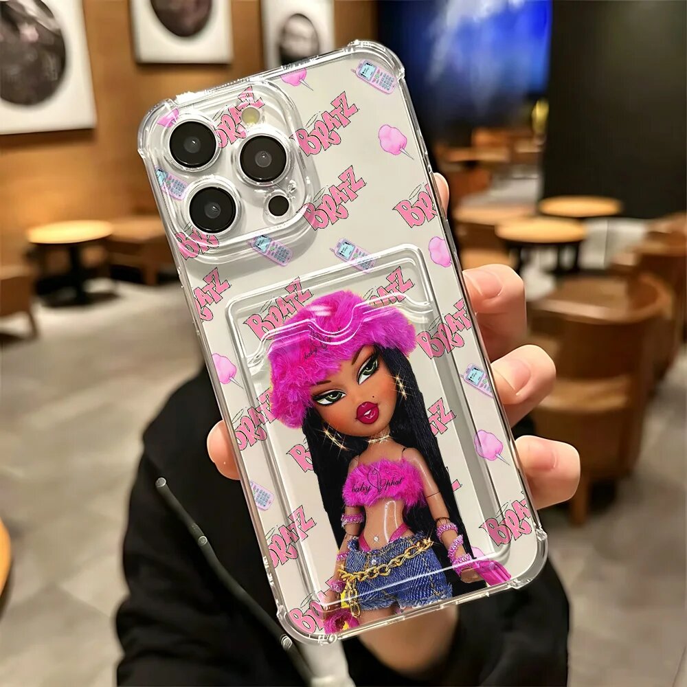 Чехол Bratz для iPhone 16 ProMax, прозрачный