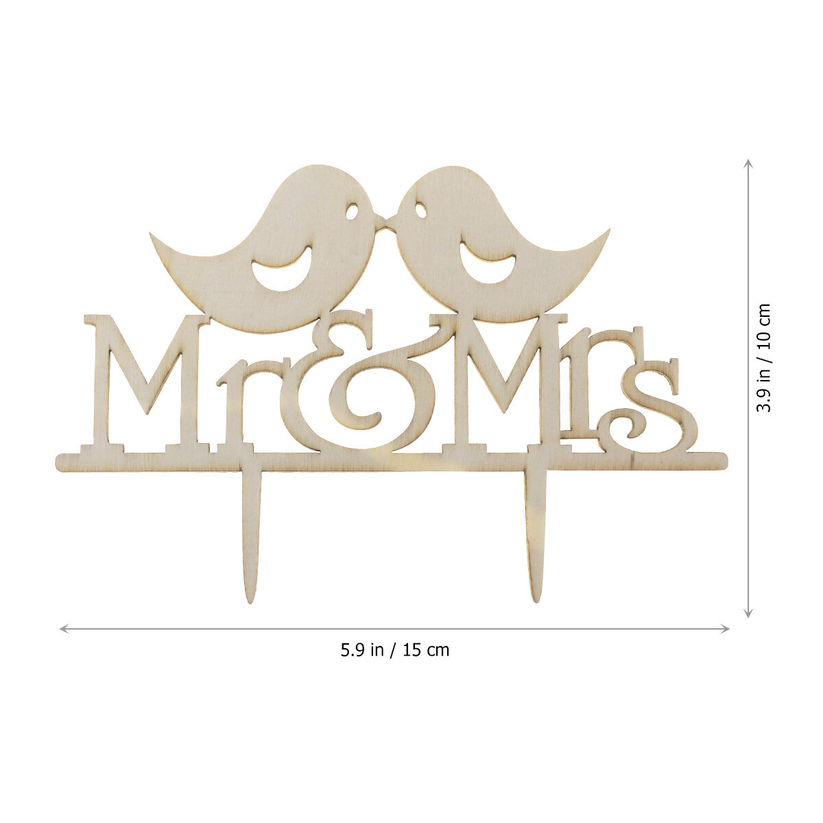 Стандартные деревянные элементы MR&MRS для дополнения дизайна брачных тортов, типоразмер M, позиция одна штука