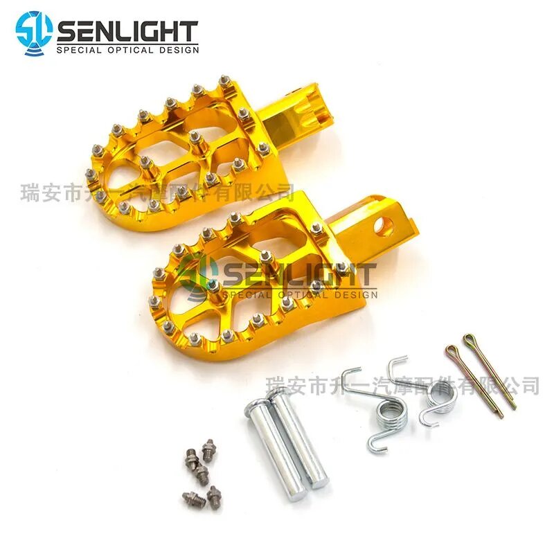 Порог-площадка для питбайков CRF XR 50 70 110, KAYO, Tao Tao, золотой, алюминий, 2 шт.