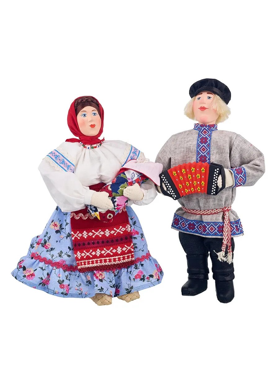 Коллекционная кукла ручной работы "Крестьянская семья"