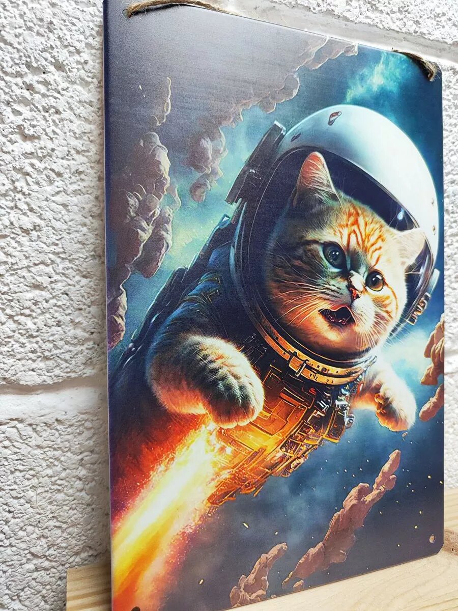Постер котик космос — фото 1