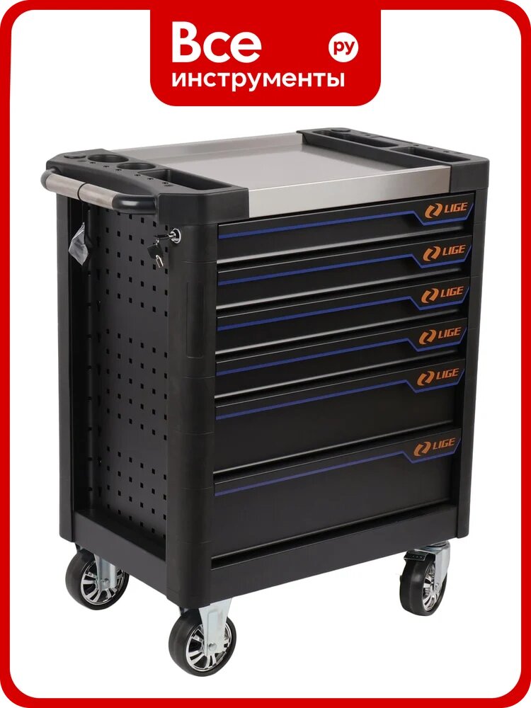 Тележка инструментальная LIGE 6 секций 760х460х740мм LG-S5061 343446