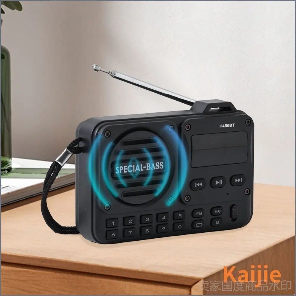 Портативный FM-радиоприёмник с Bluetooth 5.4 и цифровым LED-дисплеем