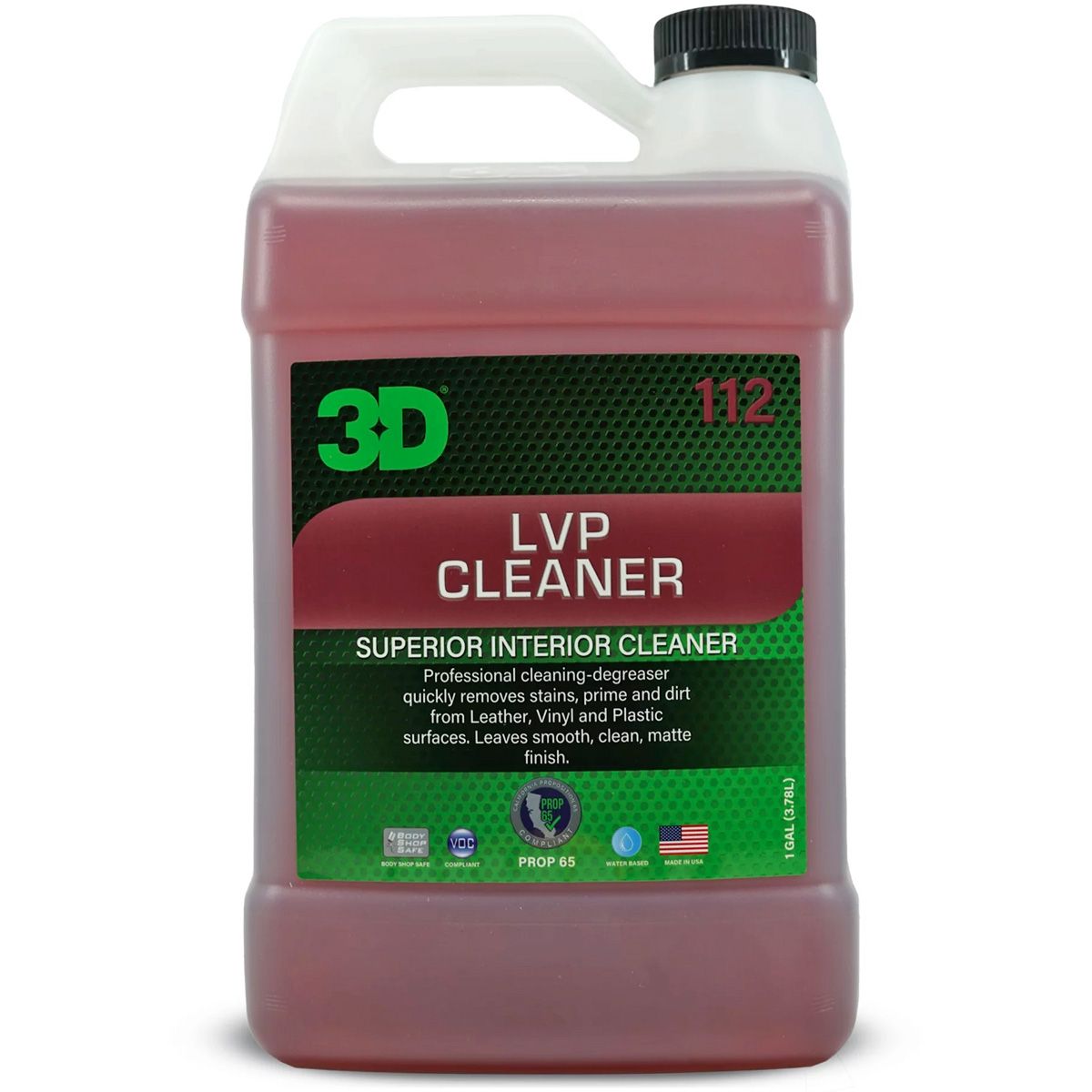 Очиститель салона (кожа, пластик) с обезжиривающим эффектом LVP CLEANER 3D (3,78л)