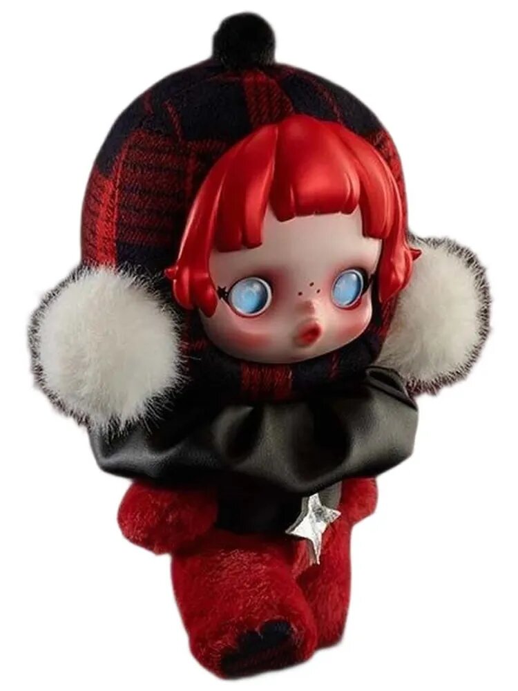 Фигурка POP MART SKULLPANDA WINTER PLUSH, Слепая коробка, 1 шт, ABS пластик, Мерсеризованный хлопок — фото 1