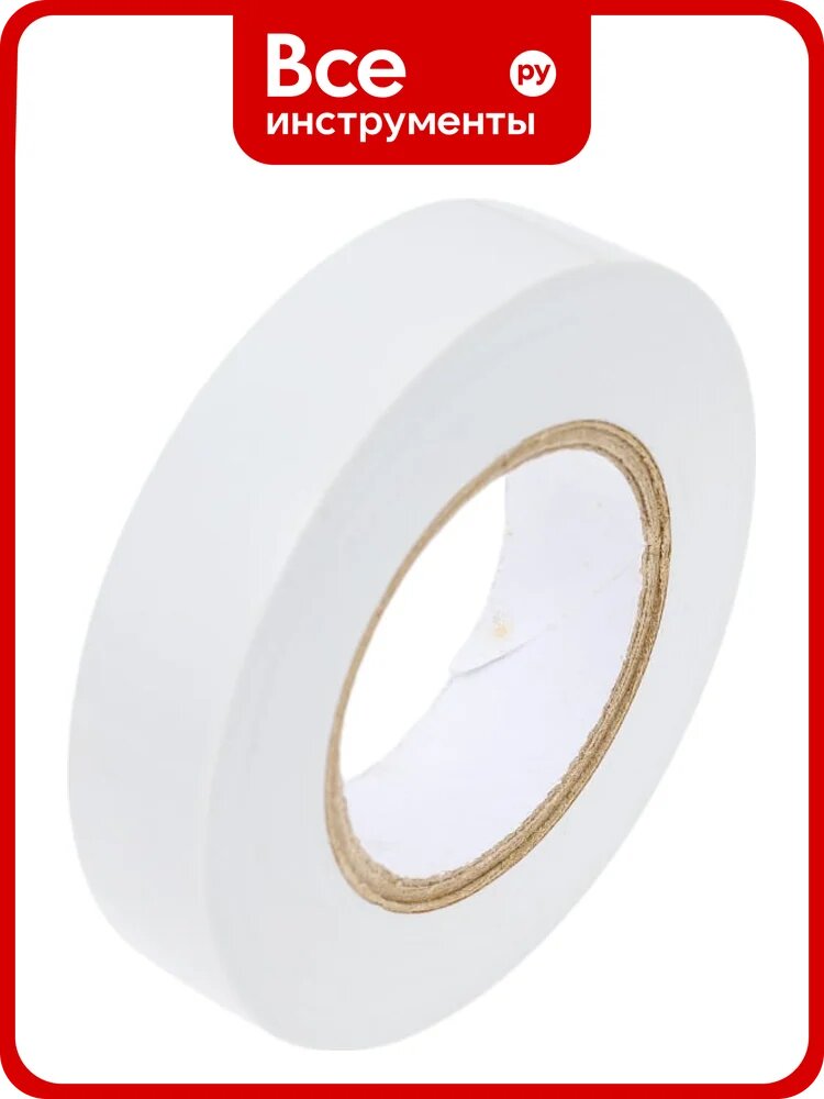 Изолента ПВХ General Lighting Systems GIT-13-15-20-W 0,13х15мм, 20м, белая 475009