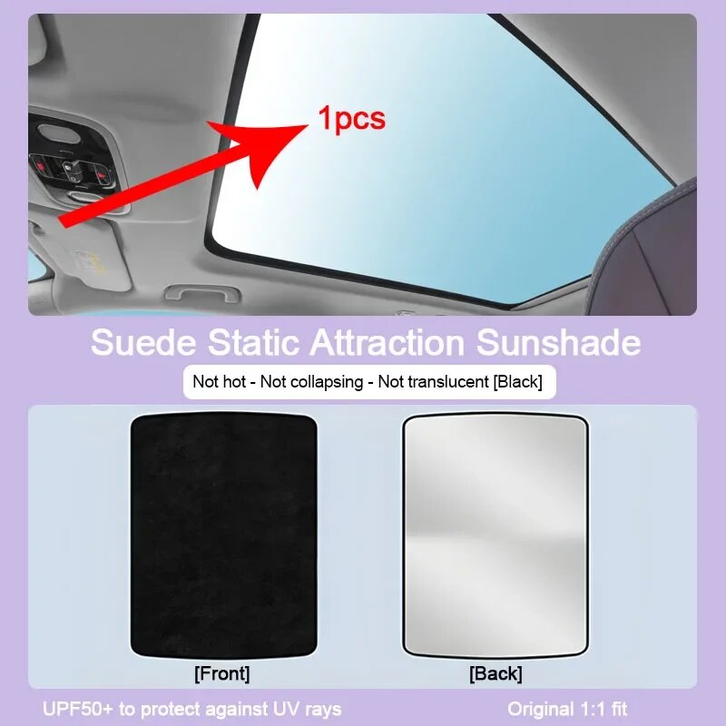 Солнцезащитный козырек Suede black 1PCS