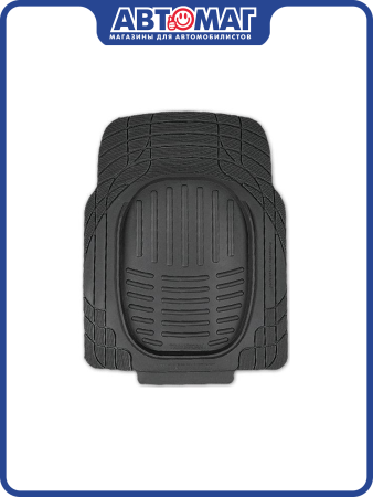 Autoprofi Комплект ковриков Transform, передние , 2 предмета, 100% резина, черные, TER-001 BK