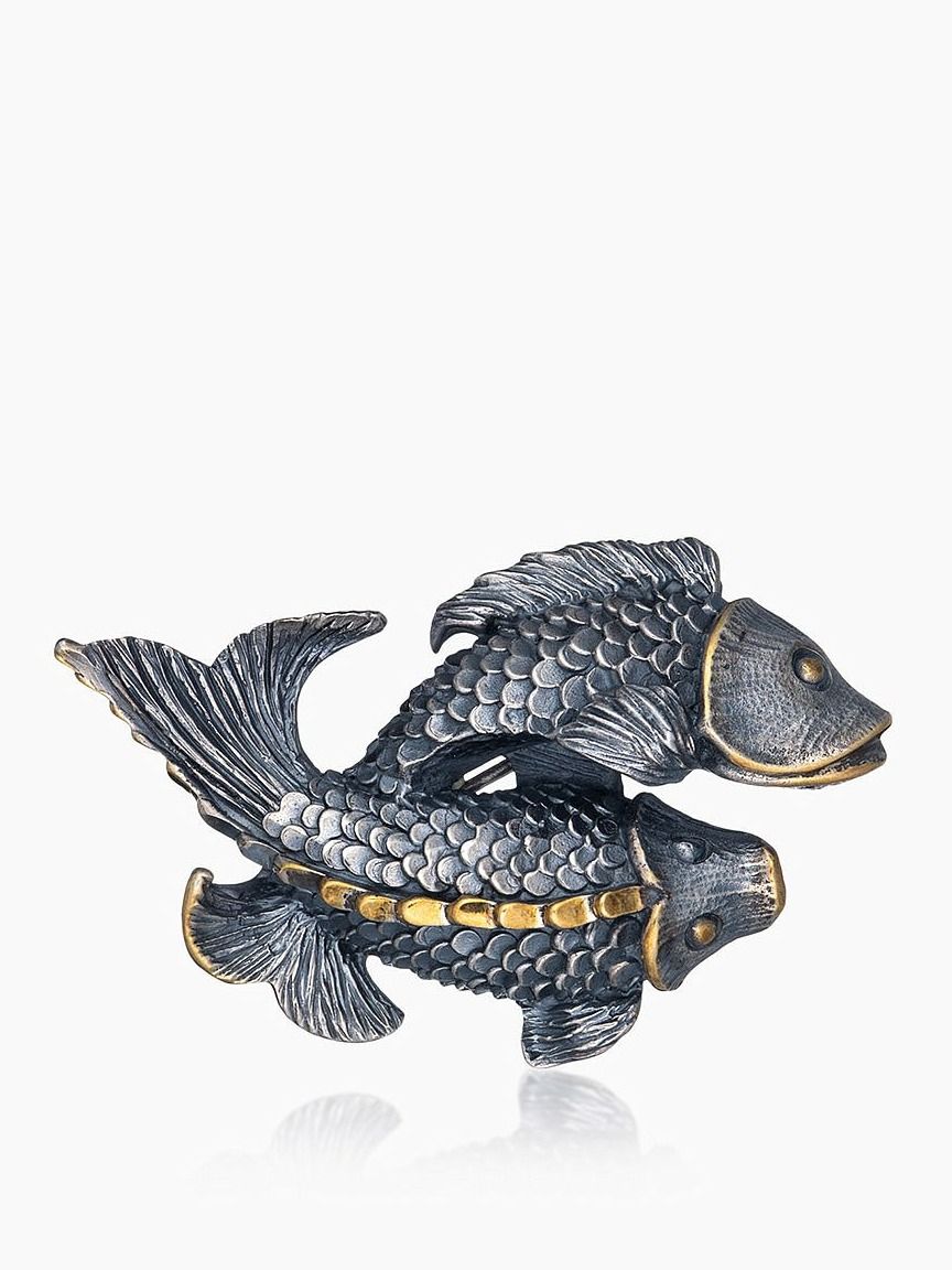 Брошь SARKISSIAN, серебро, 925 проба, чернение