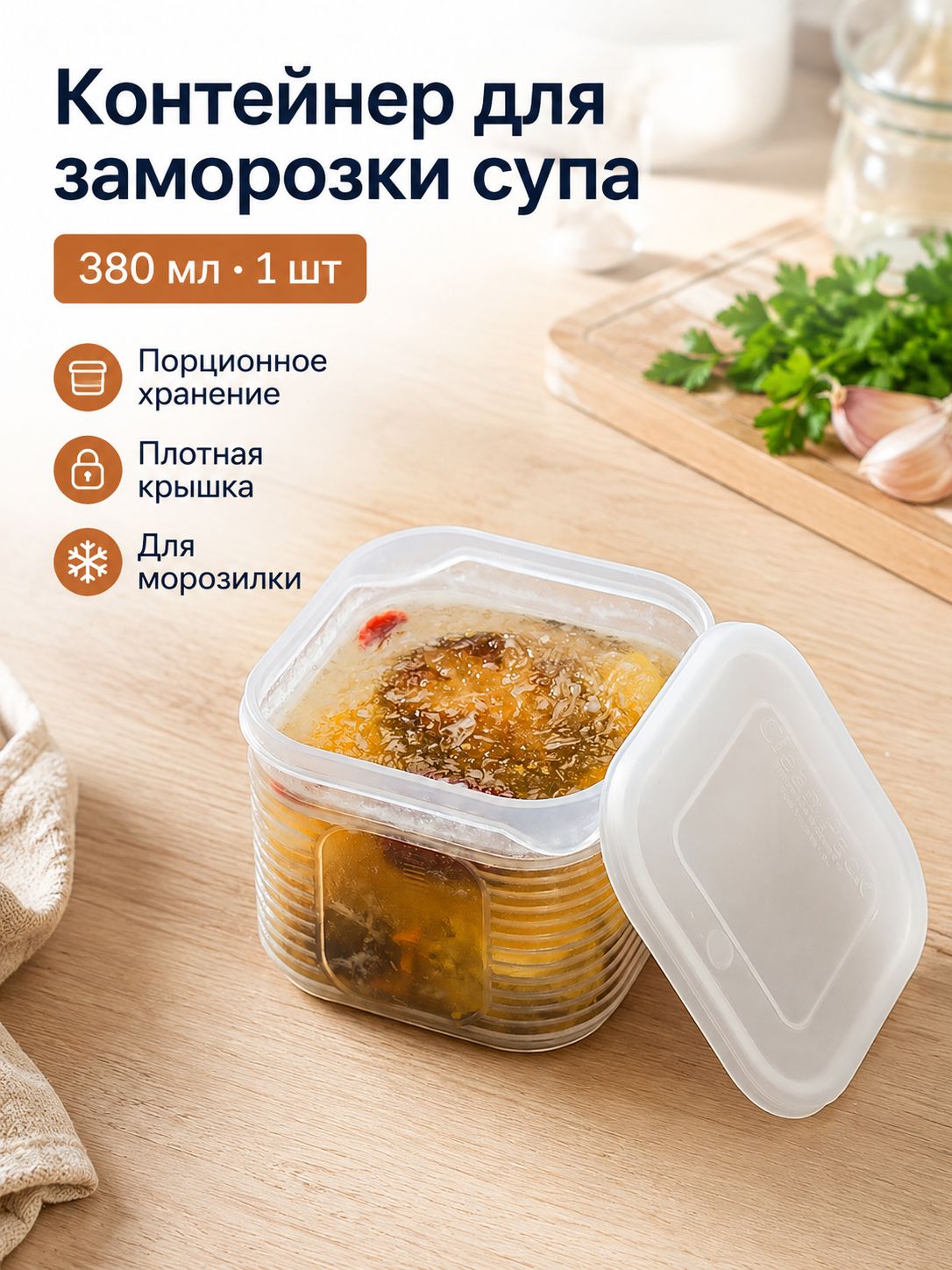 Крышка силиконовая 38 мл 1 шт пластик