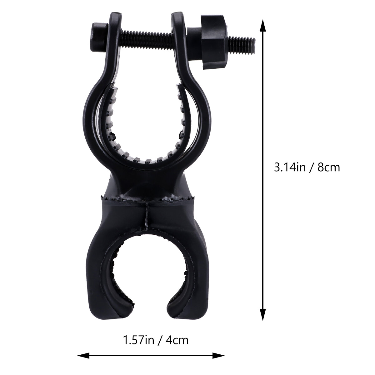 Держатель Для Фонарика Вращающаяся Основа 4 Шт Черный 8X4X2.8Cm