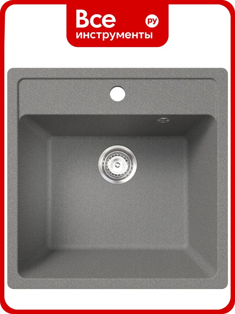Мойка MIXLINE МЛ-ГМ08 ML-GM08 комфорт темно-серая 309 500_500_200мм 558731