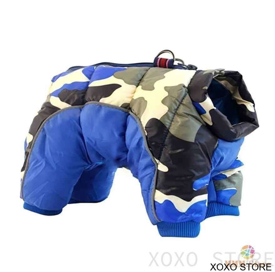 Комбинезон для собак мелких пород зимний Arnydog "Эверест" синий, XL