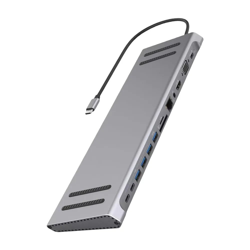 Docking Station Type C 14port включая HDMIS VGA Ethernet RJ45 и USB
