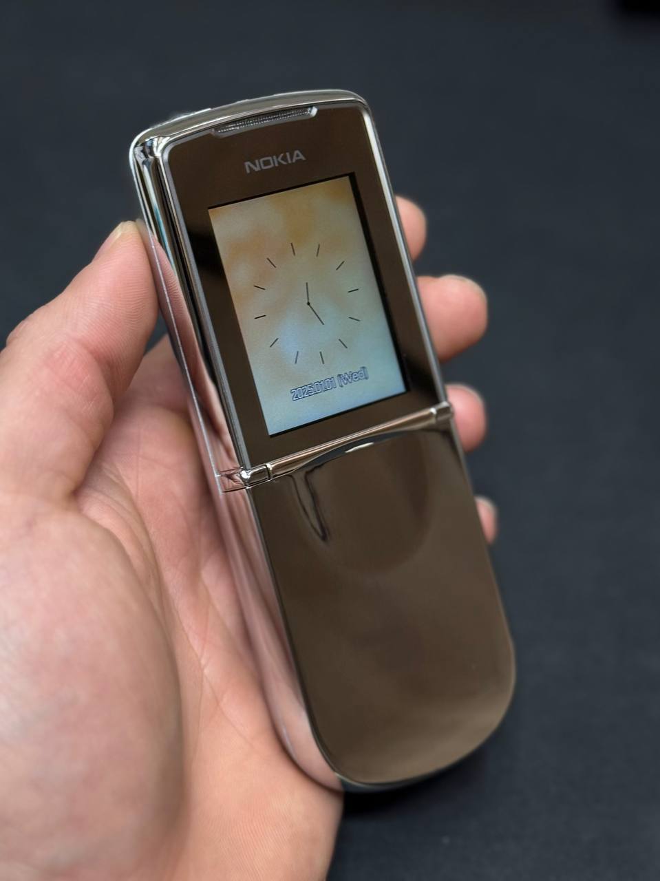 Мобильный телефон Nokia 8800, серый металлик, серебристый