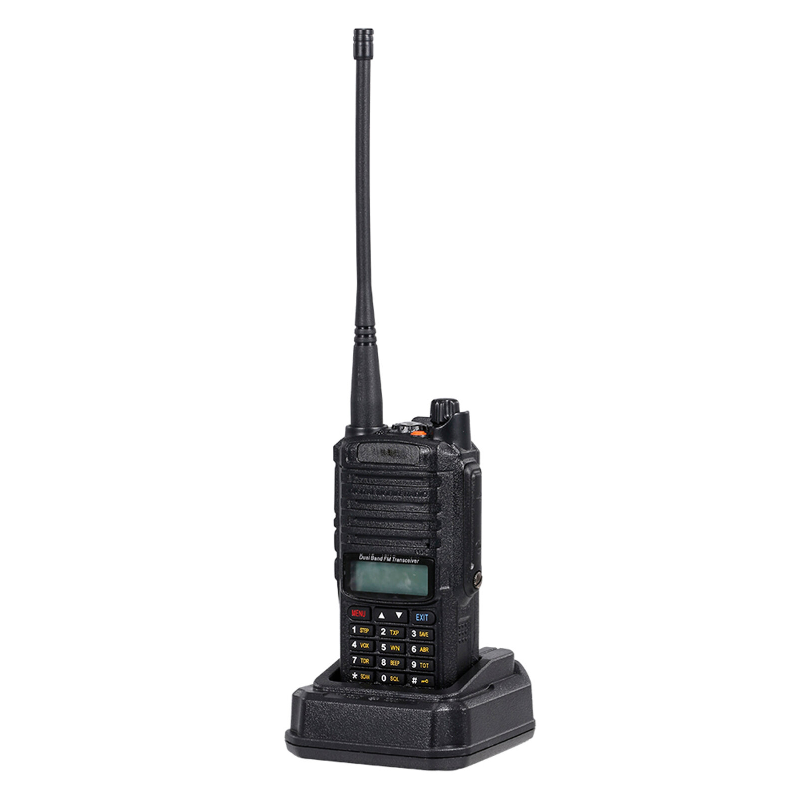 Ручная радиостанция двойного диапазона, влагозащищенная IP67, с LCD экраном и мощным аккумулятором 2800 мАч, для использования в сложных условия