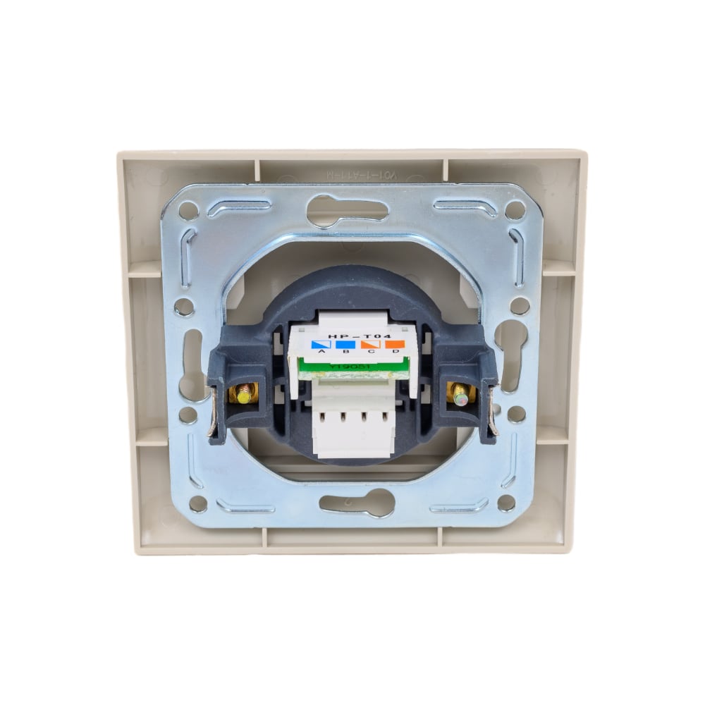 Одноместная телефонная розетка Volsten V01-22-F12-S RJ-11 Violet, 9133 — фото 1