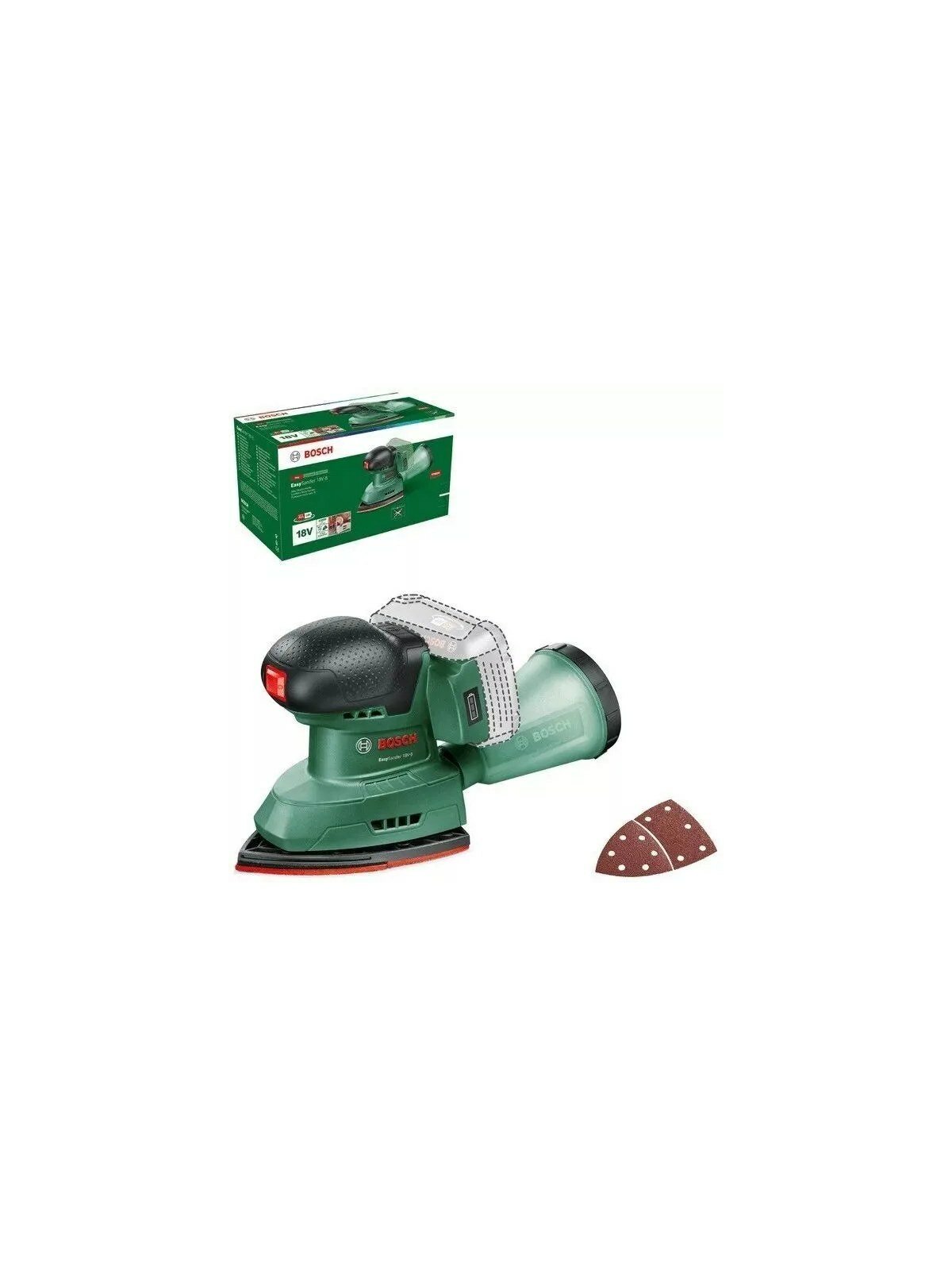Аккумуляторная шлифмашина Bosch EasySander 18V-8 Соло, 06033E3000