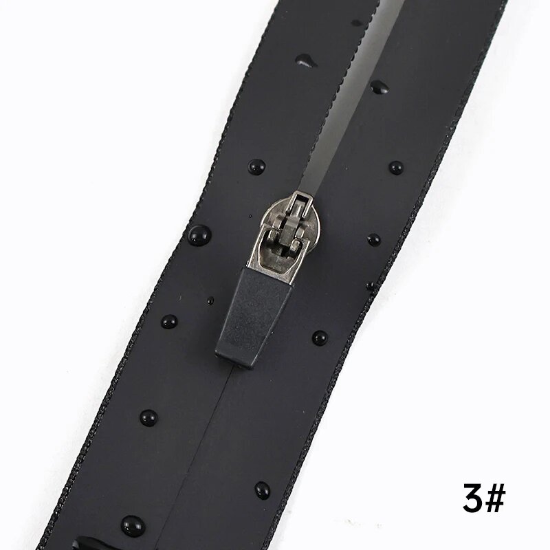 Невидимая нейлоновая молния Meetee 2/5/8/10 м Black-No3, 10M Zip 10P Sliders