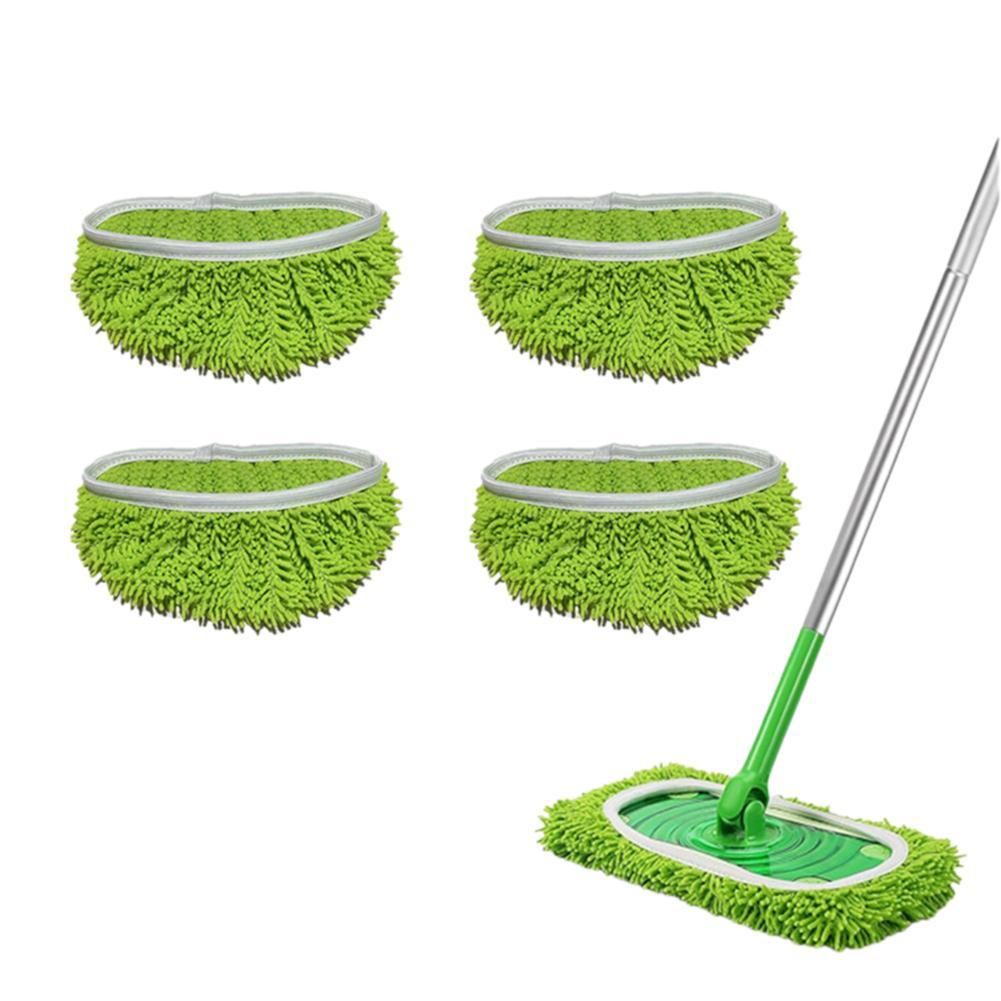 Насадка на швабру, зеленая, 4 шт, из микрофибры, для Swiffer Sweeper/XL