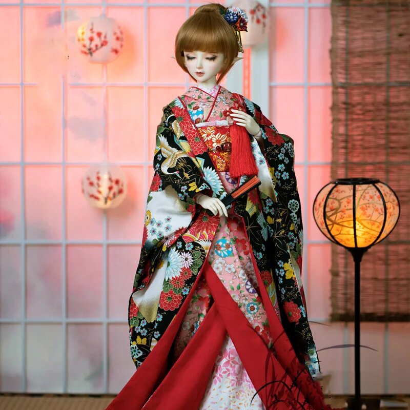 Аксессуары для кукол BJD, кимоно, размер 1/6, 1/4, 1/3 1 of 4 chest 18cm