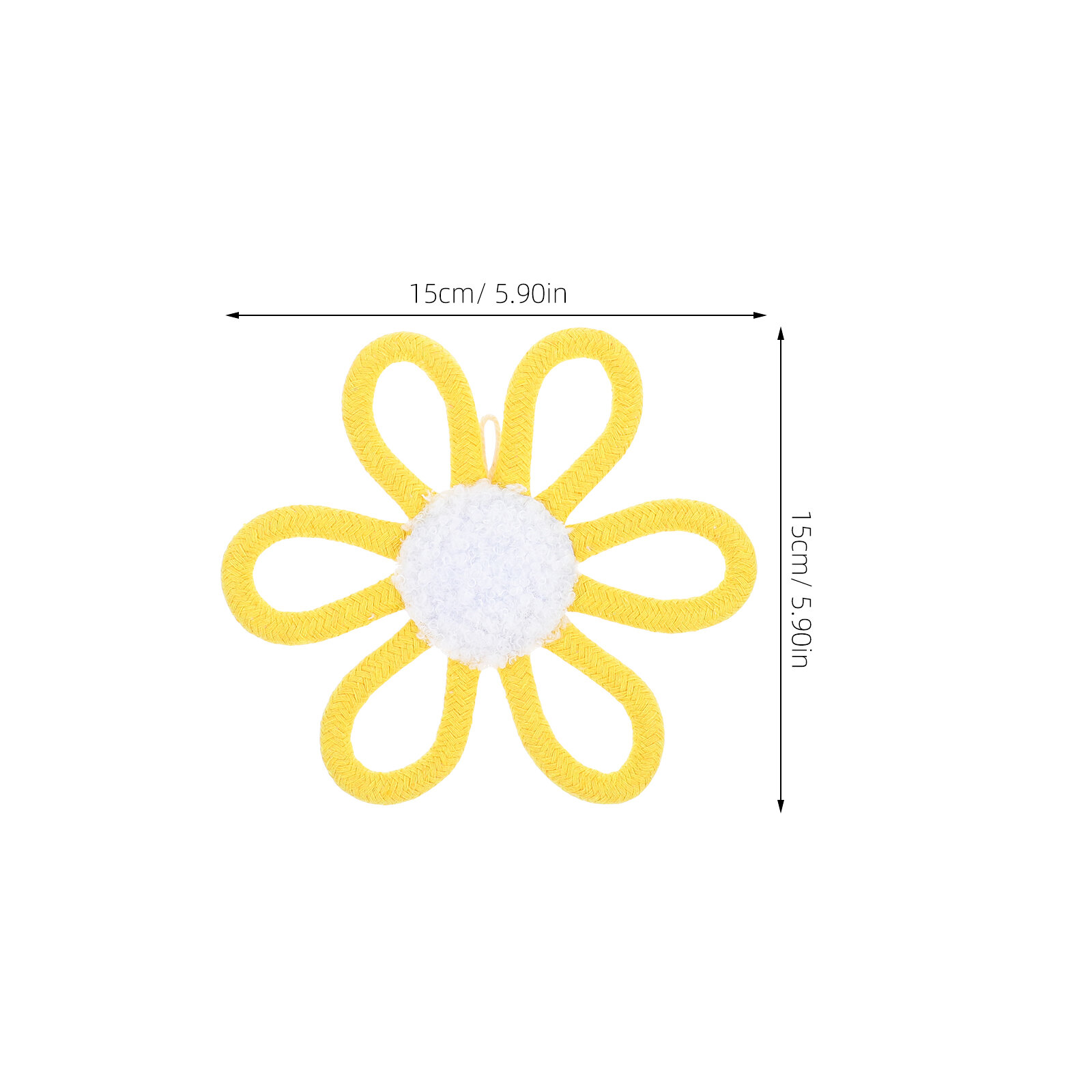 Macrame Daisy Decor Boho Design Стена Висит Комнатное Украшение 3шт