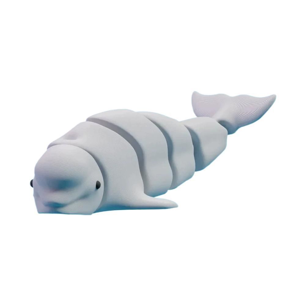 Игрушка-антистресс "Косатка", 3D-печать, 10 см, черно-белая