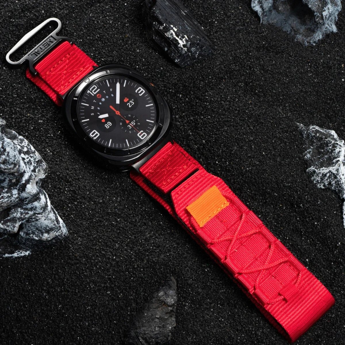 Ремешок Красный RB для Samsung Galaxy Watch 7 Ultra 47 мм