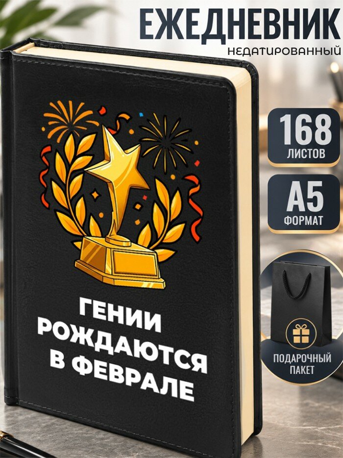 Ежедневник "Гении рождаются в феврале"