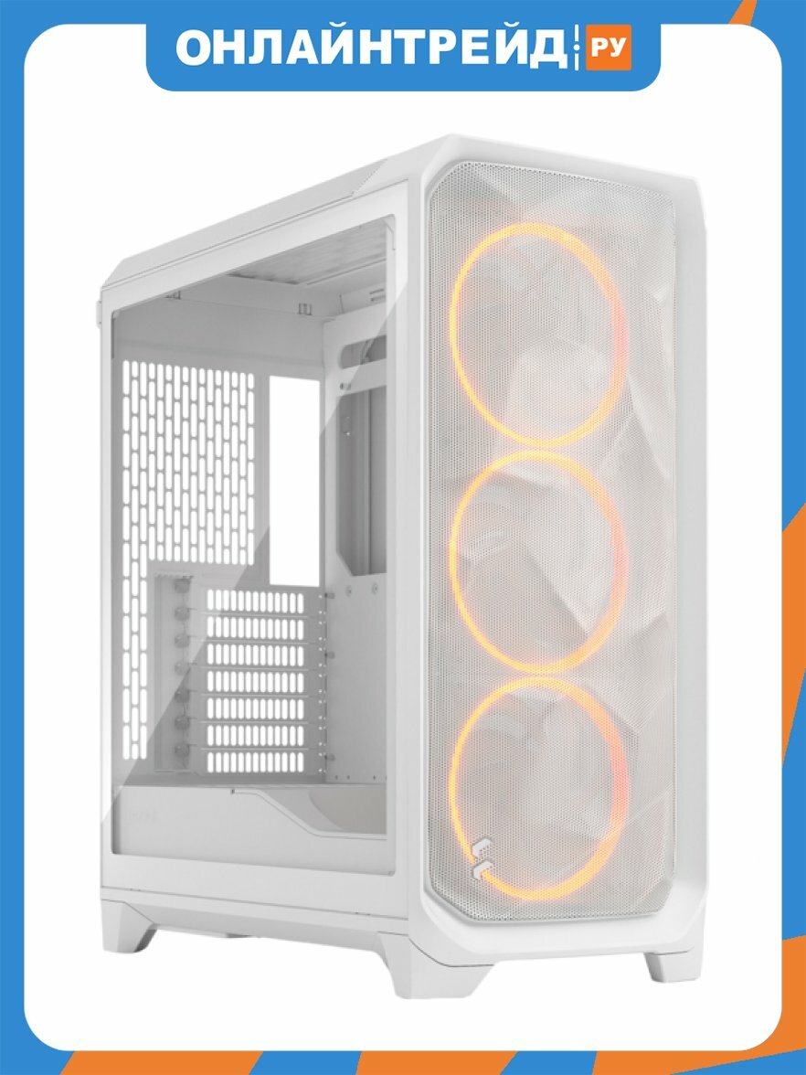 Корпус Fractal Design Meshify 3 RGB TG Clear Tint, белый