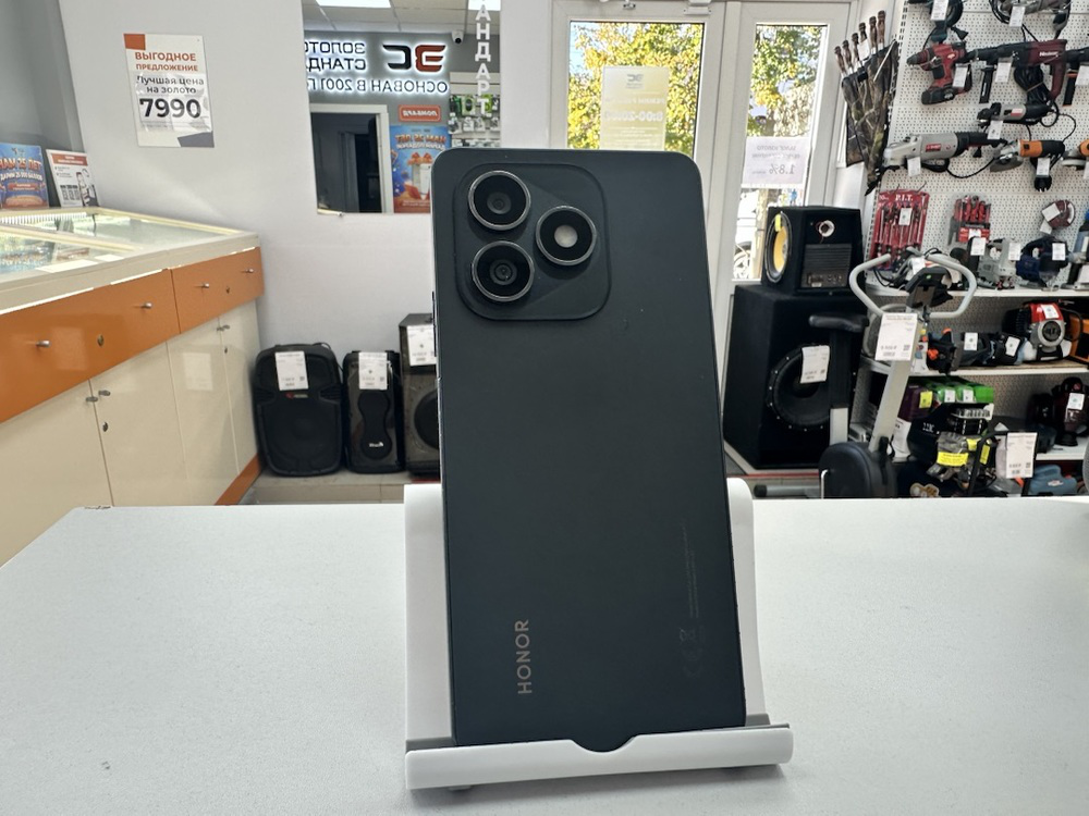 Смартфон HONOR X8d 8/256 ГБ, Velvet Black (Черный), б/у уценка