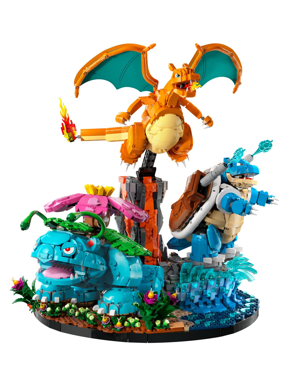 Конструктор LEGO Pokémon Venusaur, Charizard and Blastoise 72153, 6838 деталей