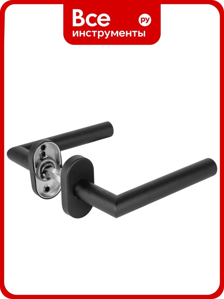 Ручка раздельная Fuaro R. DSS201-0204P/19 (DSS-0204P/19) INOX 201 BLACK (овальное основание) 60355