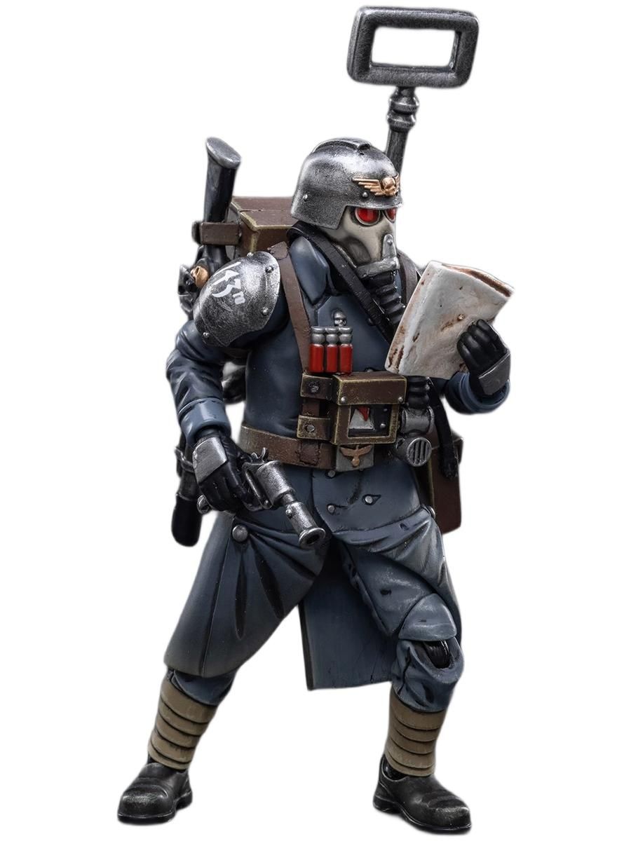 Подвижная фигурка JOYTOY Warhammer 40K Astra Militarum Death Korps of Krieg Veteran Squad Guardsman Communications Specialist коллекция игрушек