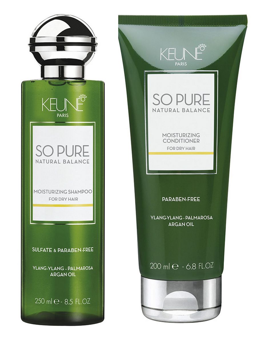 KEUNE Набор Шампунь + Кондиционер Увлажняющий So Pure Moisturizing, 250+200 мл.