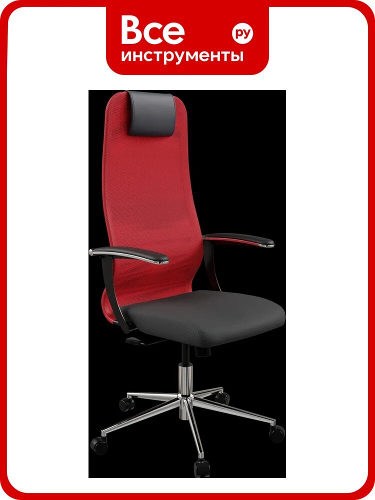 Кресло для персонала метта Sit 8 B1-8U - X1+UMF(X1) /Uh00/Wh00/U0mL-b(M09. B23. G18. W01) (Красный-Черный) zDC.2F.1.2A2