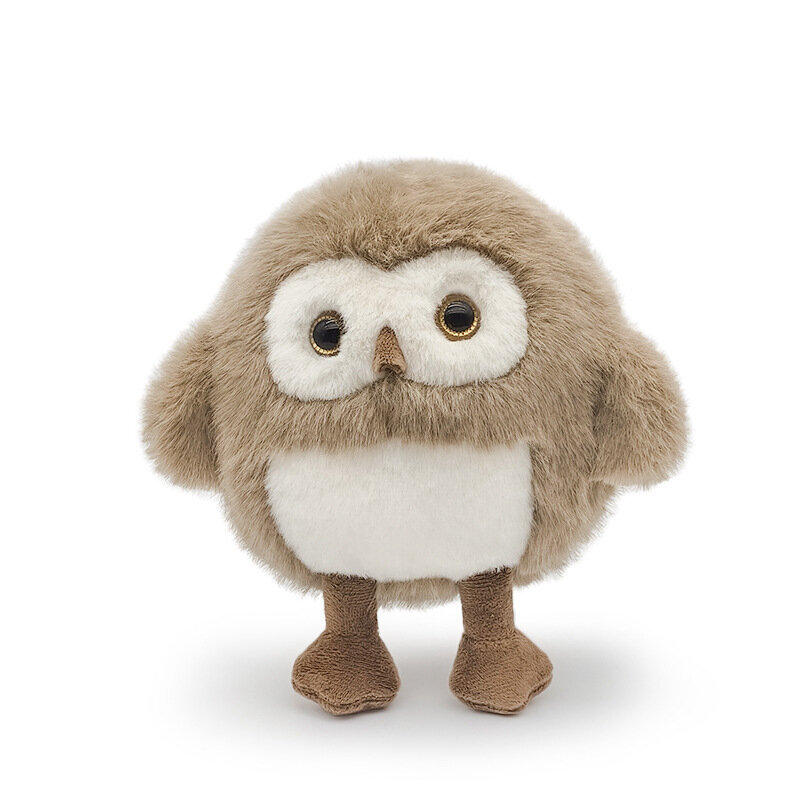 Британские плюшевые игрушки Jellycat серия животных кудрявые куклы реалистичные мягкие игрушки в наличии Цвет：Сова