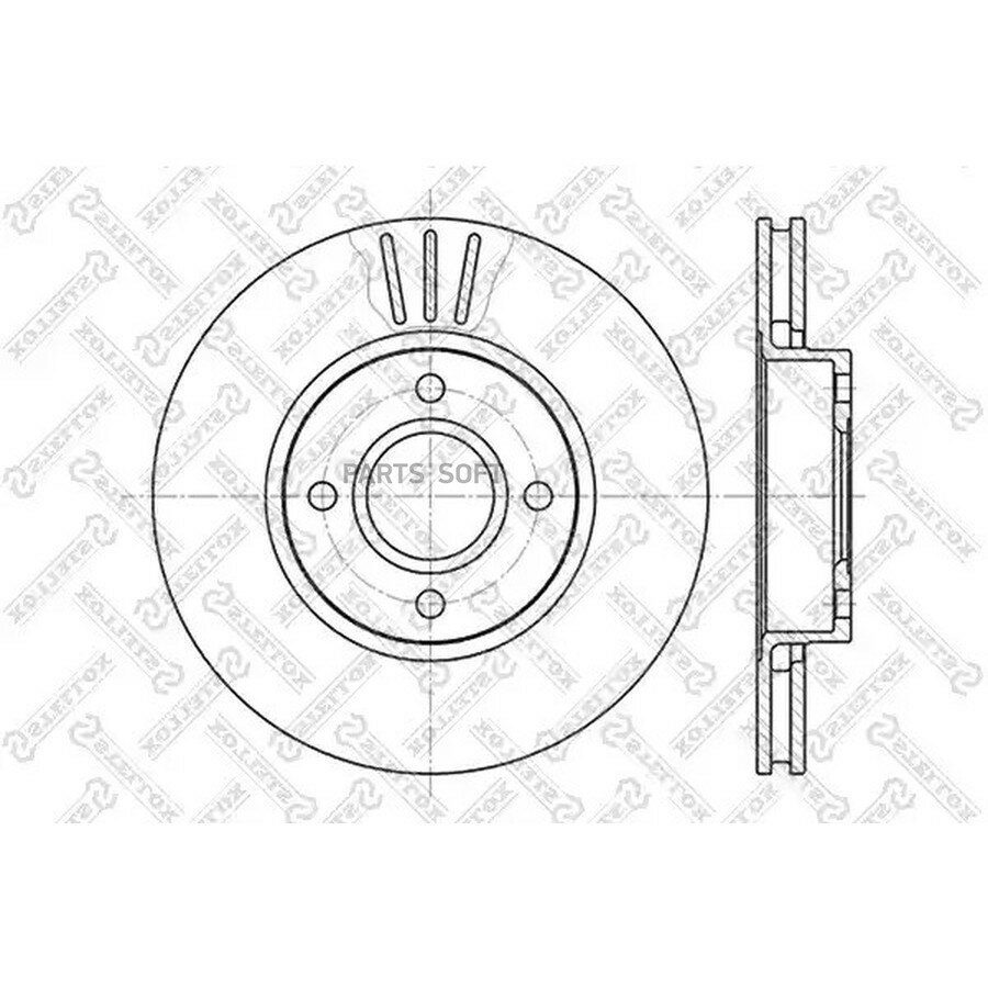 STELLOX 60202542VSX 6020-2542V-SX диск тормозной передний!\ Ford Mondeo/Scorpio 1.8-2.5 94> 2шт