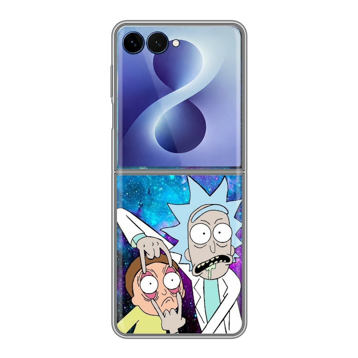 Чехол для Samsung Galaxy Z Flip 8 с принтом для детей с Риком и Морти (Самсунг Галакси З Флип 8)