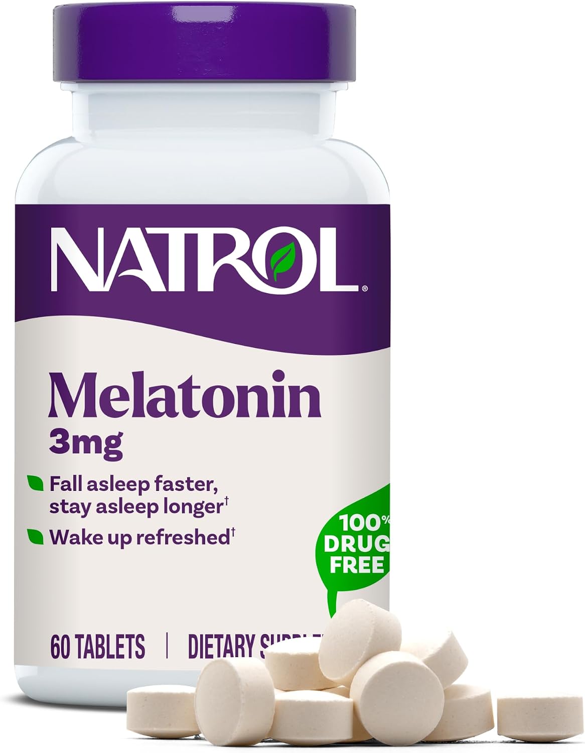 Natrol Melat, 3 мг, 60 таблеток из США
