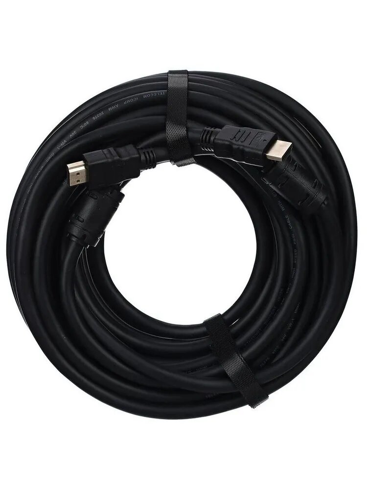 HDMI кабель 2.0 15 метров TELECOM 4K 2 ферритовых фильтра высокоскоростной (TCG200F-15M)