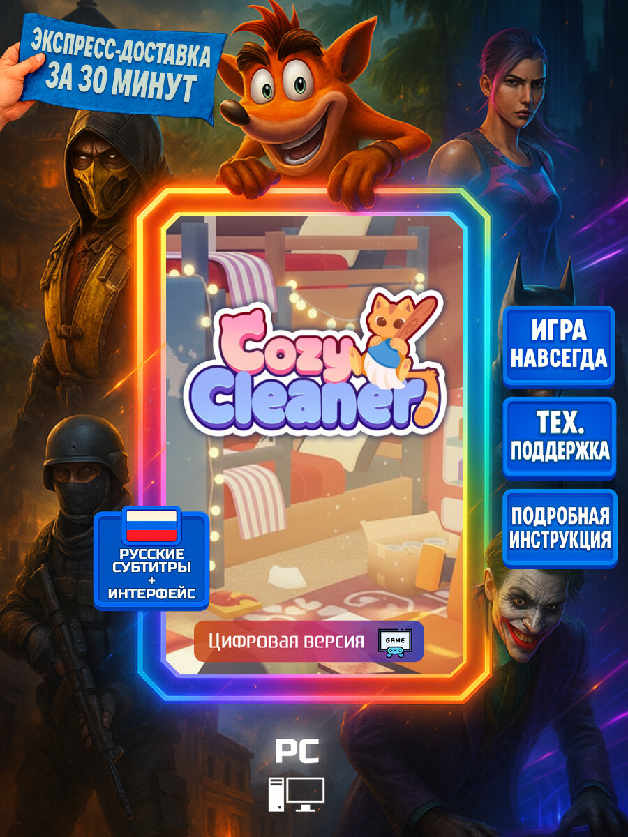 Cozy Cleaner | Steam (PC) | Приключенческие игры | Цифровая версия