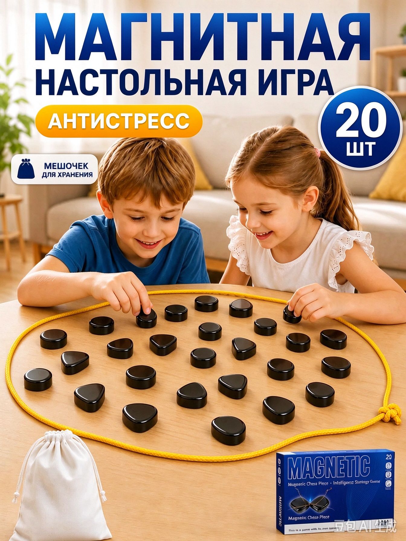 Магнитный бой логическая настольная игра, магнитная игра 20 шт.