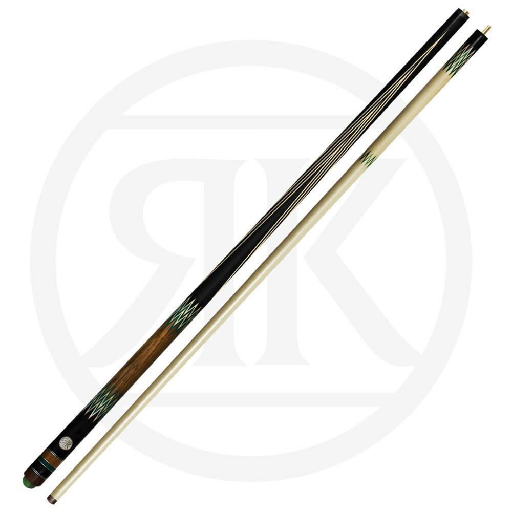 Nonbrend Кий Изумруд, черный граб/белый граб/дуб, 7-запилов, 2PC