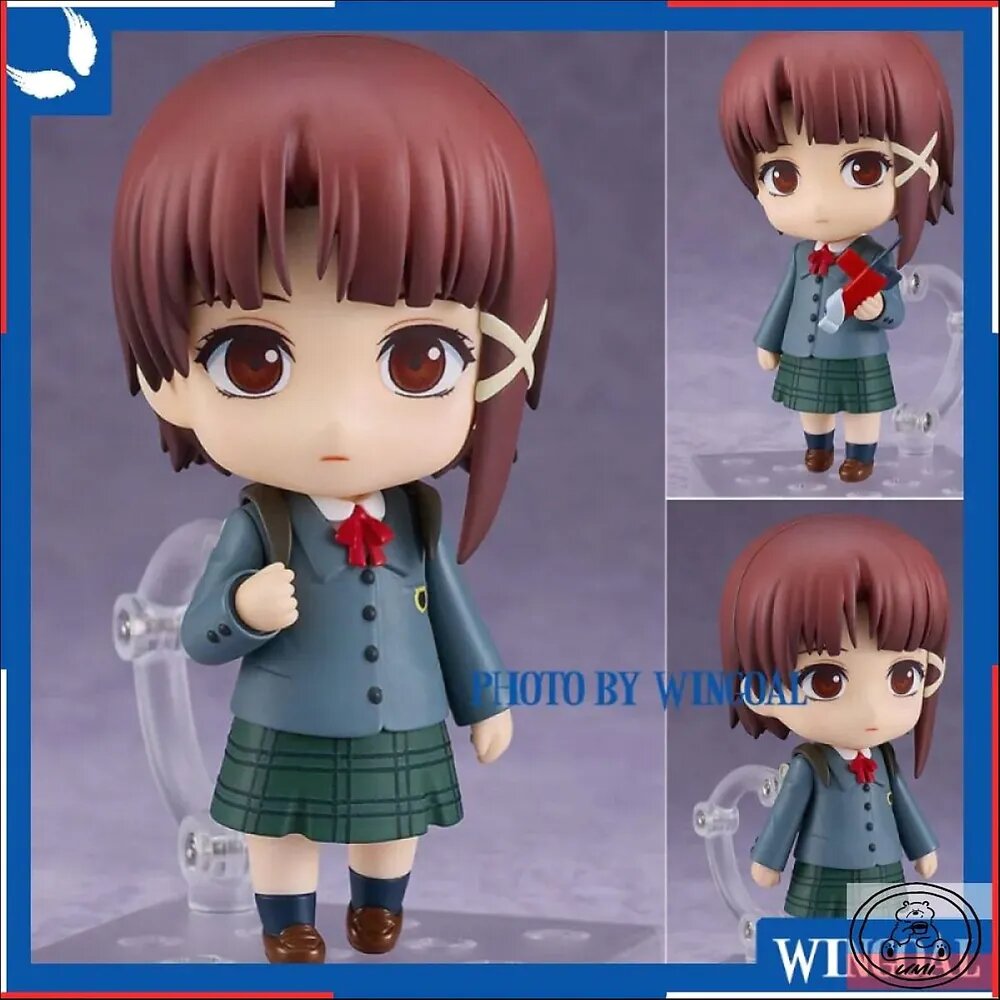Фигурка Эксперименты Лэйн Ивакура / Serial Experiments Lain Iwakura Нендороид Подарок для фаната (10 см) 2356