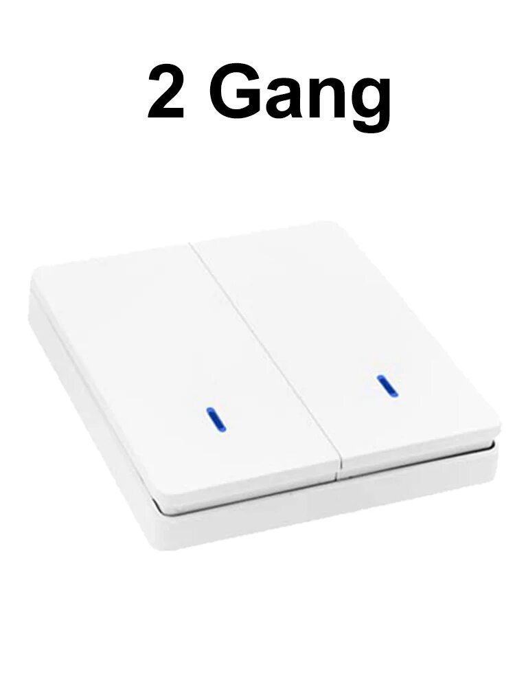 QIACHIP беспроводной выключатель света KR2201GS 2gang