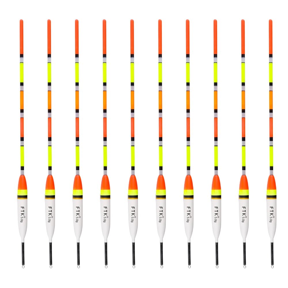 FTK Поплавки из баргузинской ели 3г/4г/5г для ловли карпа 1pack-10pcs, 5g-10pcs-pack