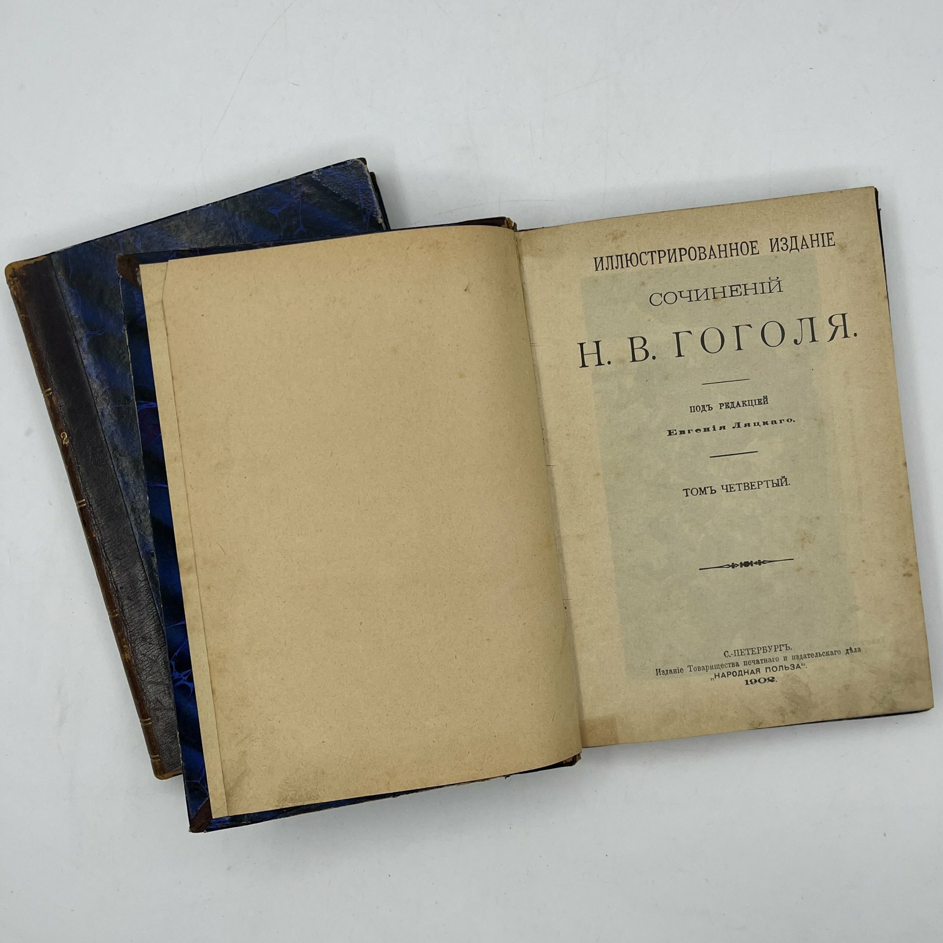 Книги "Иллюстрированное издание сочинений Н. В. Гоголя" (тома 4 и 5), бумага, печать
